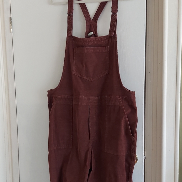 Pants & Jumpsuits | Burgundy Overalls | Poshmark